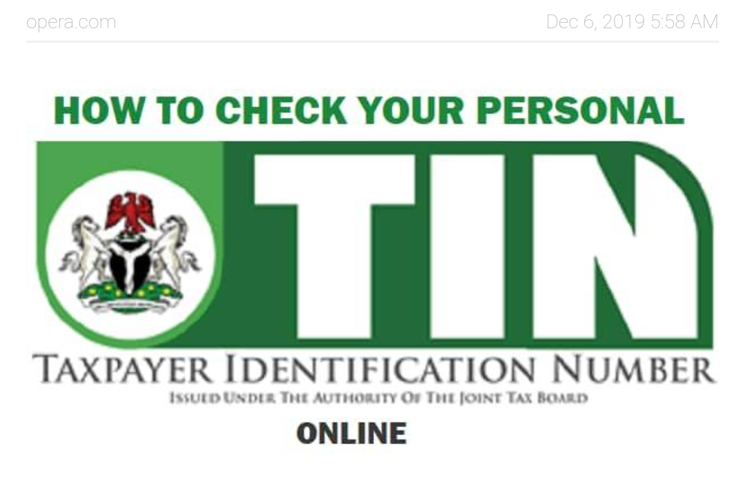 How to Check TIN Online, to avoid losing your bank account from January ...
